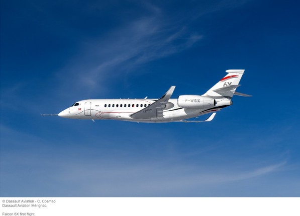 Dassault’s Falcon 6X receives EASA and FAA Certification