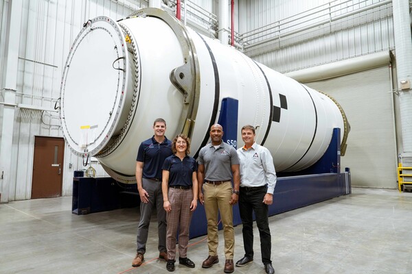 Northrop Grumman delivers twin solid rocket booster segments to NASA