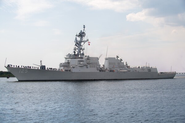 First Flight III destroyer departs HII's Ingalls Shipbuilding