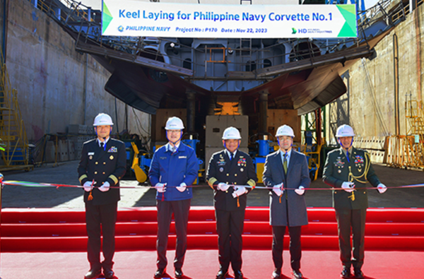 Keel laid for 1st corvette for Philippine Navy