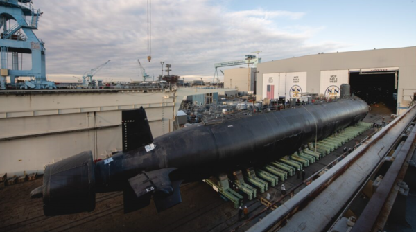 HII launches Virginia-class submarine Massachusetts