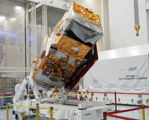 Copernicus Sentinel-2C climate satellite heading for Guiana Space Centre