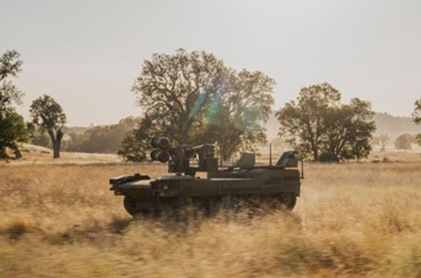 Kodiak’s self-driving system integrated into RIPSAW M3 vehicle.