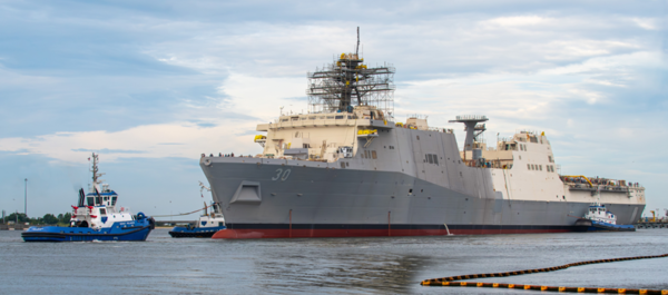 HII launches first LPD Flight II, San Antonio-class ship