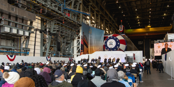 HII christens Virginia-class submarine Arkansas (SSN 800)