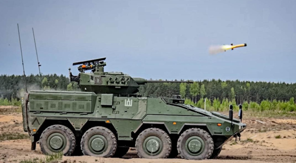 BOXER successfully fires ATGM Spike LR2