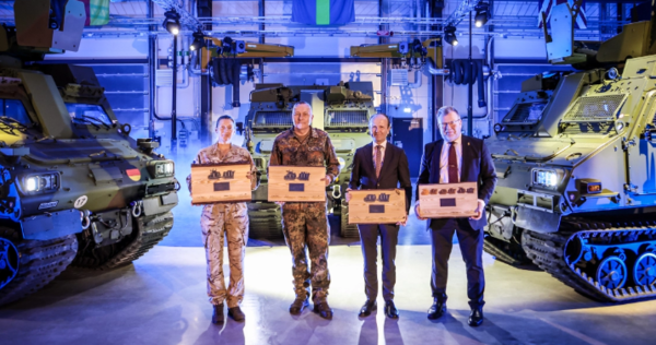 BAE Systems presents first three BvS10 APC