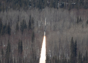 Two Black Brant IX sounding rockets launch from Alaska