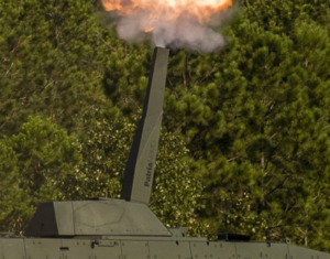 Patria NEMO 120mm Turreted Mortar System demonstrates fire mission