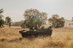 Kodiak’s self-driving system integrated into RIPSAW M3 vehicle.